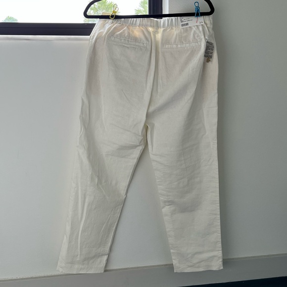 Pants & Jumpsuits | Uniqlo Off White Linen Pants | Poshmark